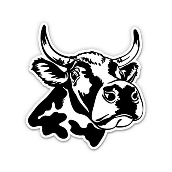 Cow Country Dairy Farm Moo - 3" Vinyl Sticker - For Car Laptop Water ...