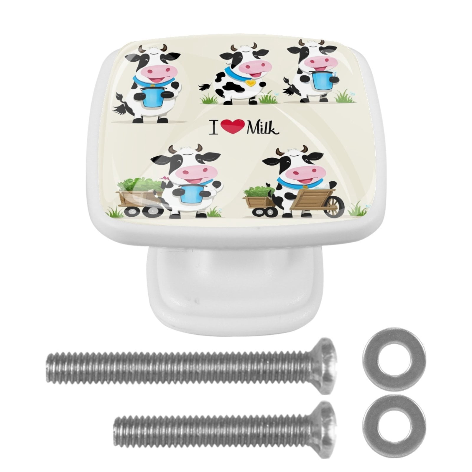Cow Cute Cartoon Cabinets Door and Drawers Knobs Pulls,Furniture ...