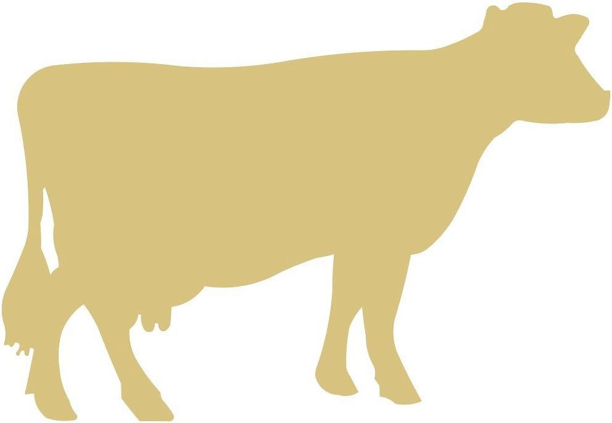 Cow Cutout Unfinished Wood Home Decor Farm House Country Door Hanger ...