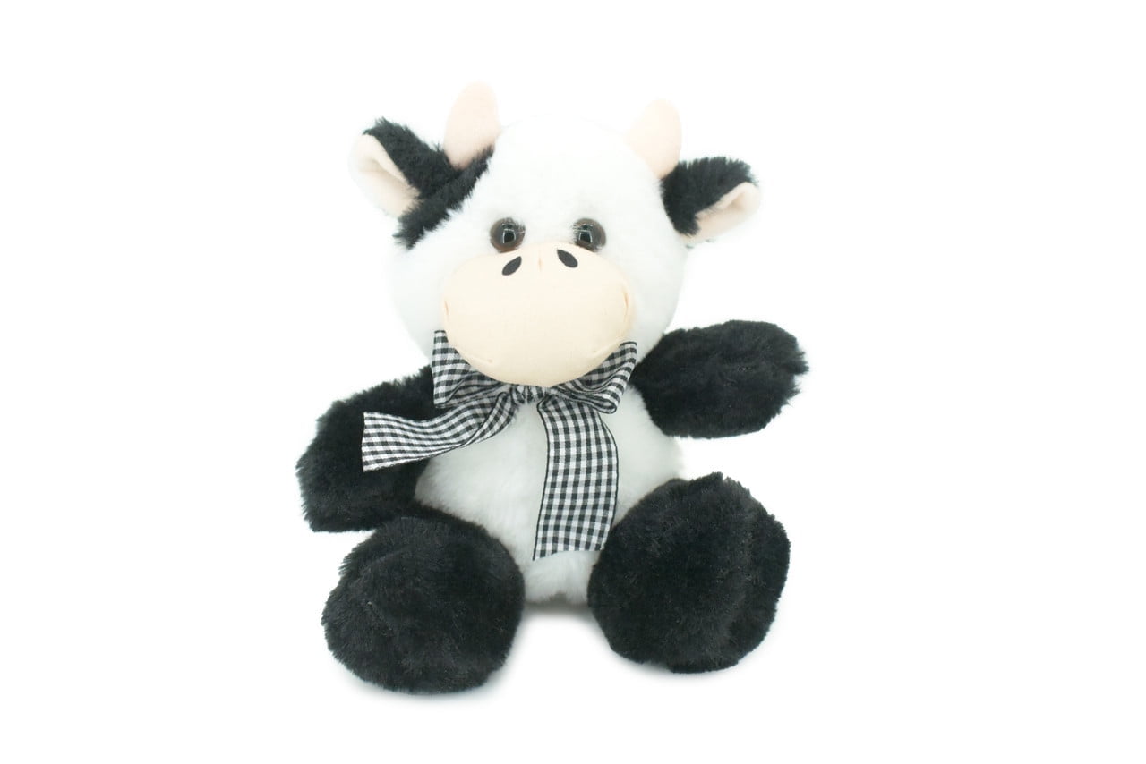 Cow, Dairy Cow, Sitting, High Quality, Realistic Stuffed Animal, Plush ...