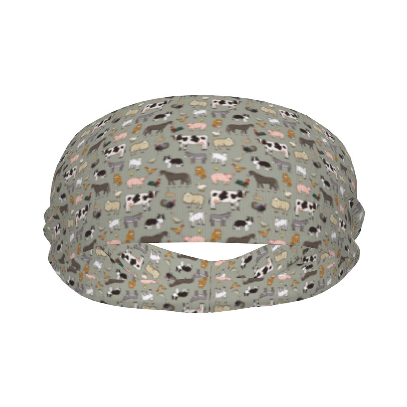 Cow Dog Horse Pig Cat Chicken Sweat Bands Headbands for Women Men ...