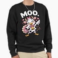 Cow Festive Day 90s Turkey Graphic Unisex Sweatshirt Retro Thanksgiving ...