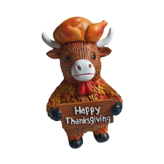 Cow Figurine Resin Statue Table Centerpiece Decor Compact Size for ...
