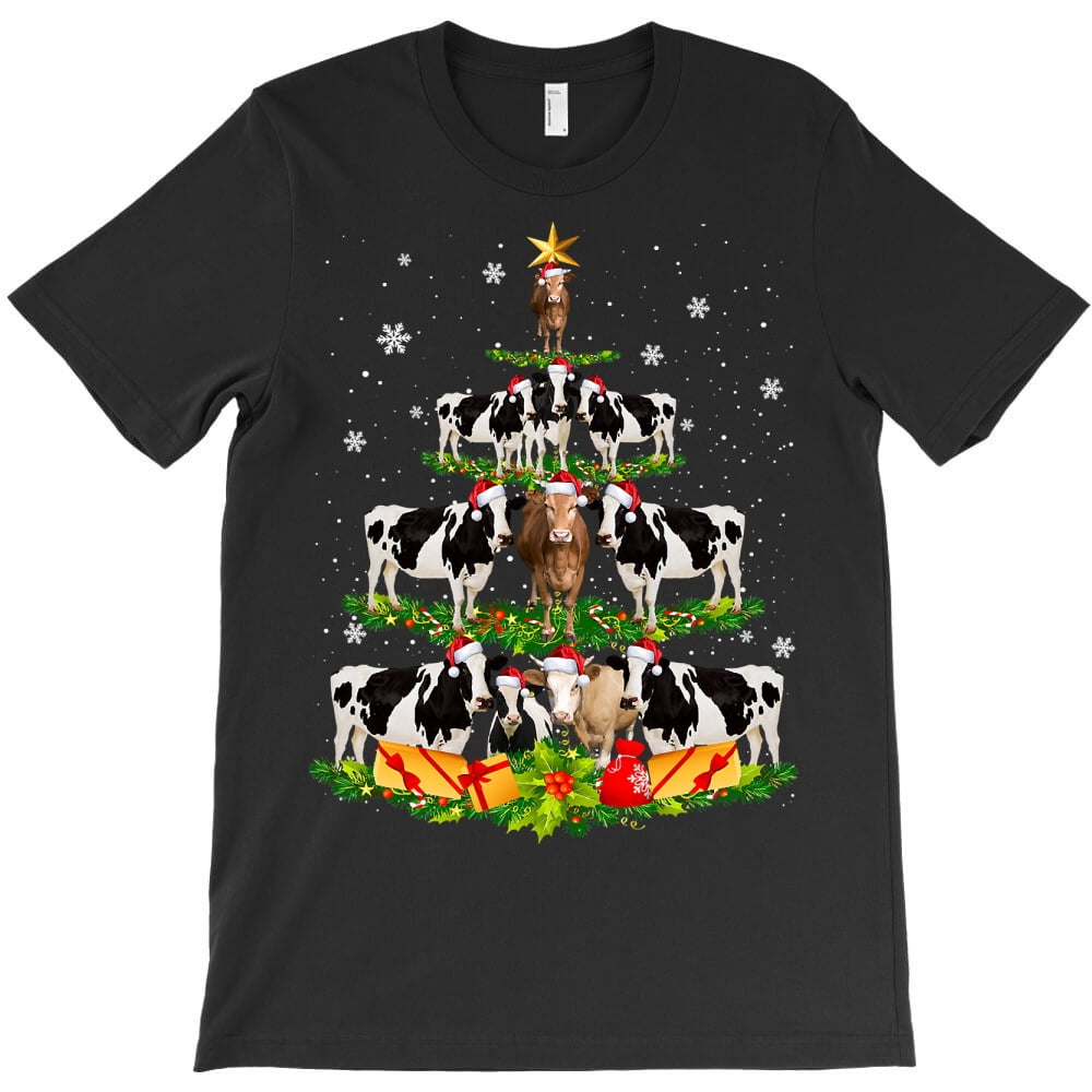 Cow Funny Cattle Cows Christmas Tree Cow Xmas Ornaments Heifer Themed ...