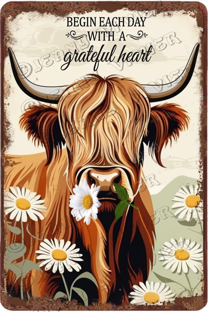 Cow With Funny Quote Are You Pooping Aluminum Sign Vintage Cow Poster ...