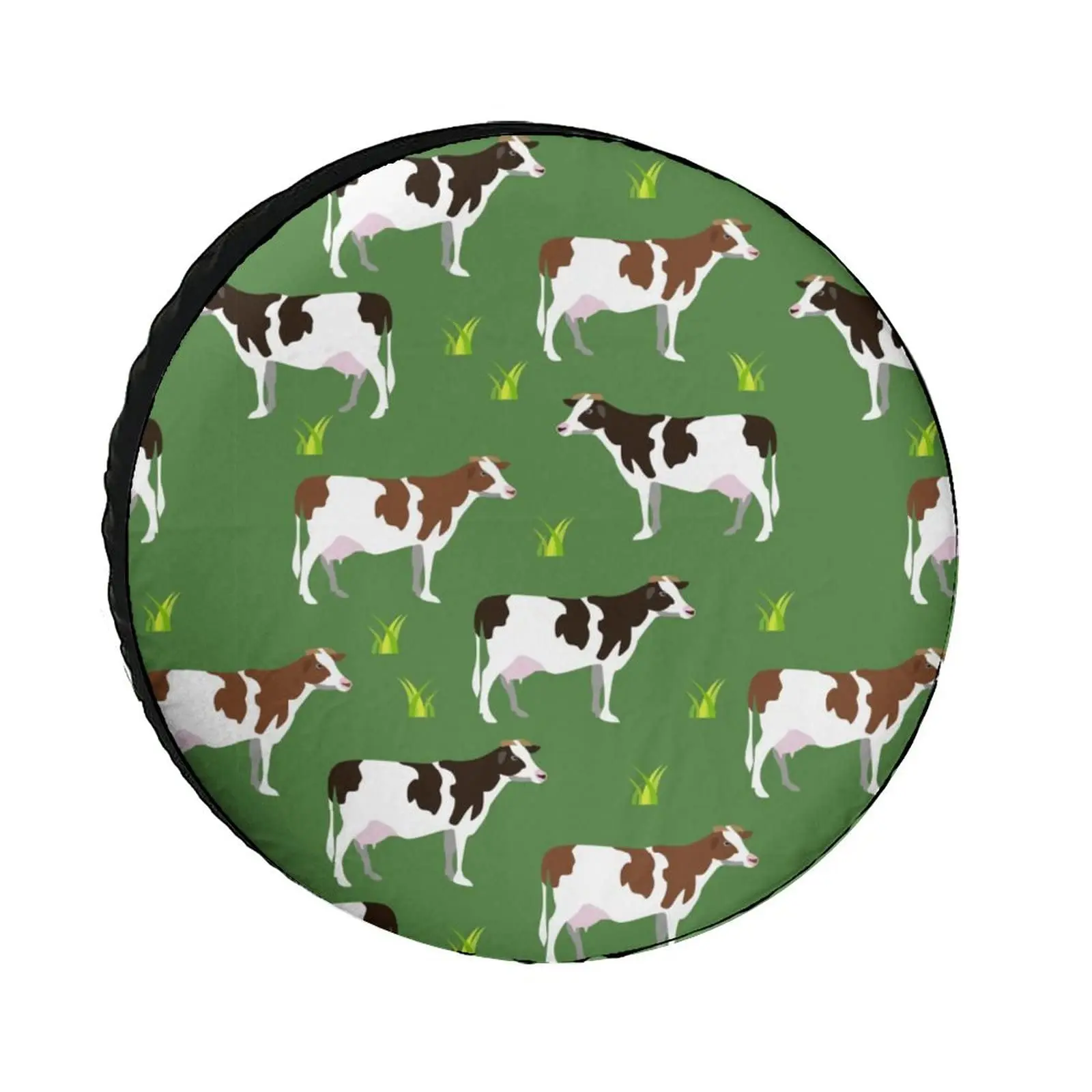 Cow Fur Print Pattern Universal Spare Wheel Tire Cover Wheel Covers for ...