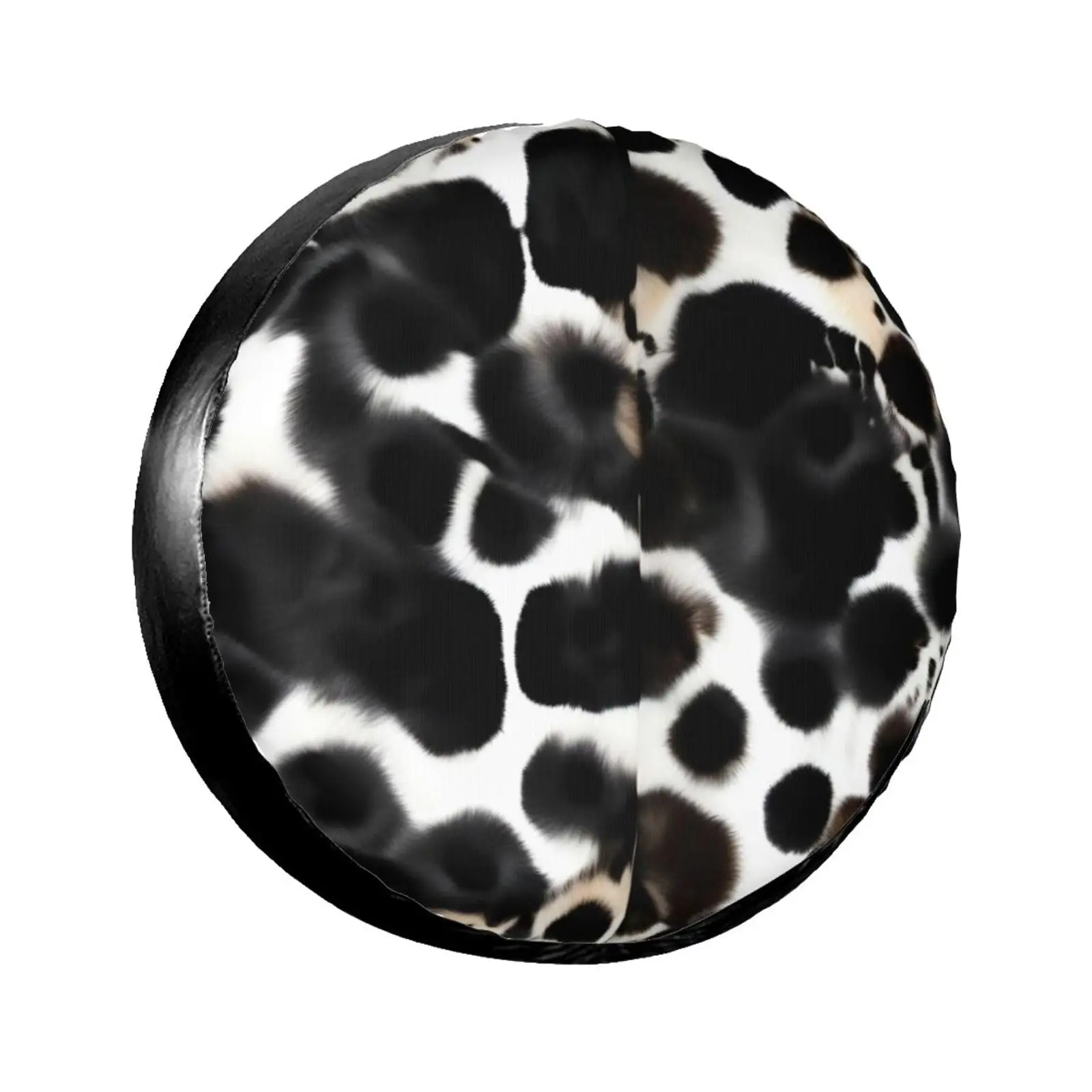 Cow Fur Print Pattern Universal Spare Wheel Tire Cover Wheel Covers for ...
