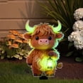 Cow Garden Stake - Farm Animal Yard Art, Outdoor Ground Insert, 2D Flat ...