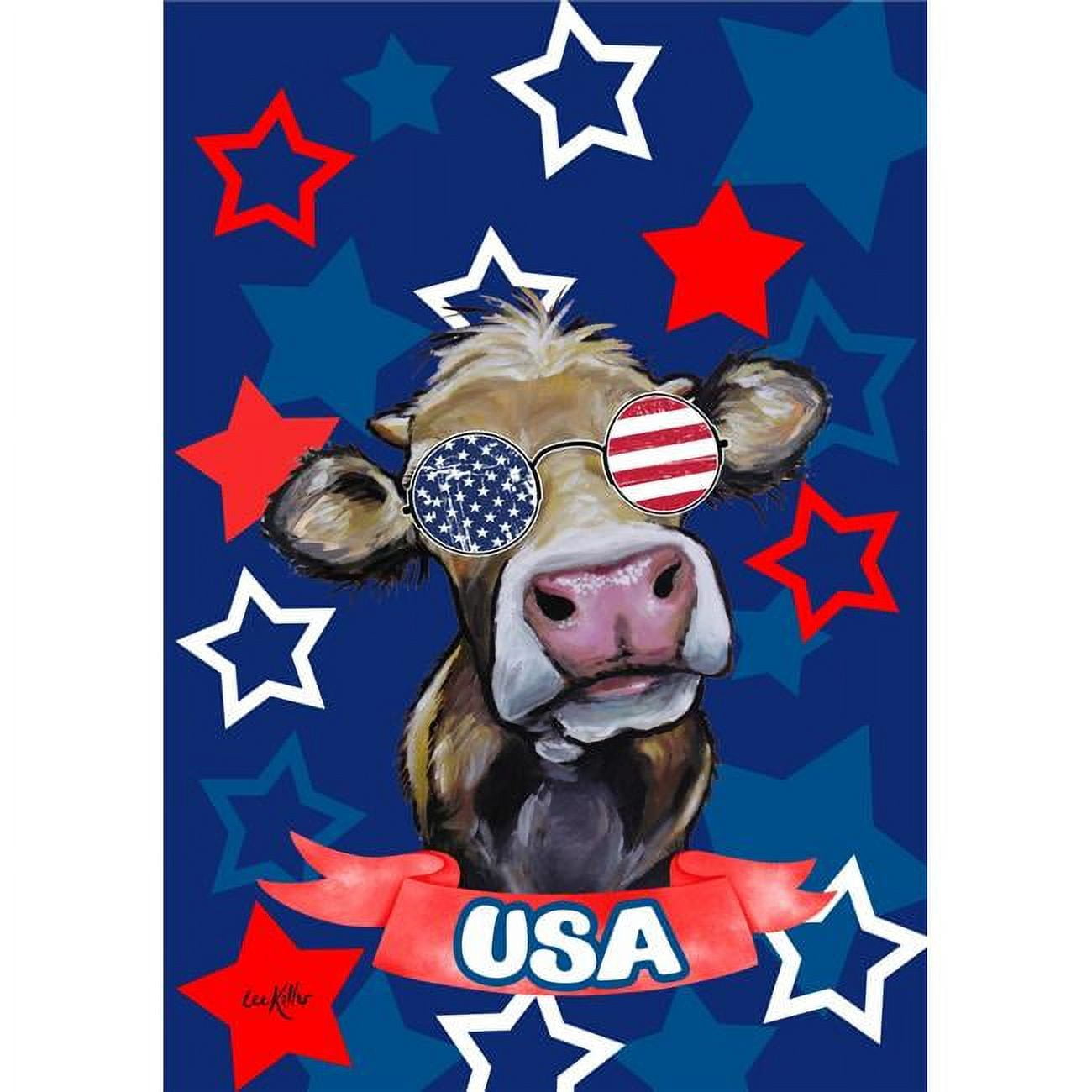 Cow HHS Patriotic House Flag - Walmart.com