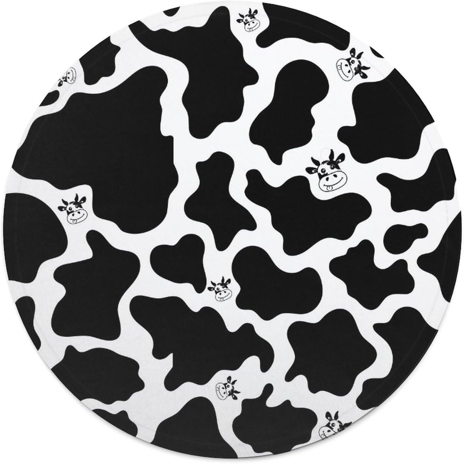 Cow Hand Pattern Round Soft Baby Blankets for Boys Girls, Newborn ...