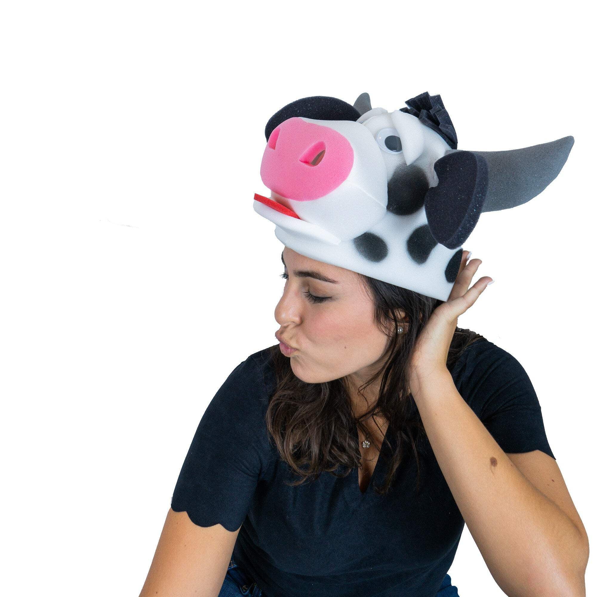 Cow Hat - Handmade Cow Hat - Cow Gift Party Hat - Custom Animal Hat ...