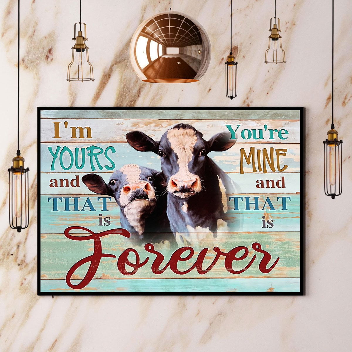 Cow I'M Yours And That Is Forever You'Re Mine Paper Poster No Frame ...
