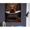 Cow In Bath Tub Poster Animal Wall Art Quirky Cow Wall Decor Fun Farm ...