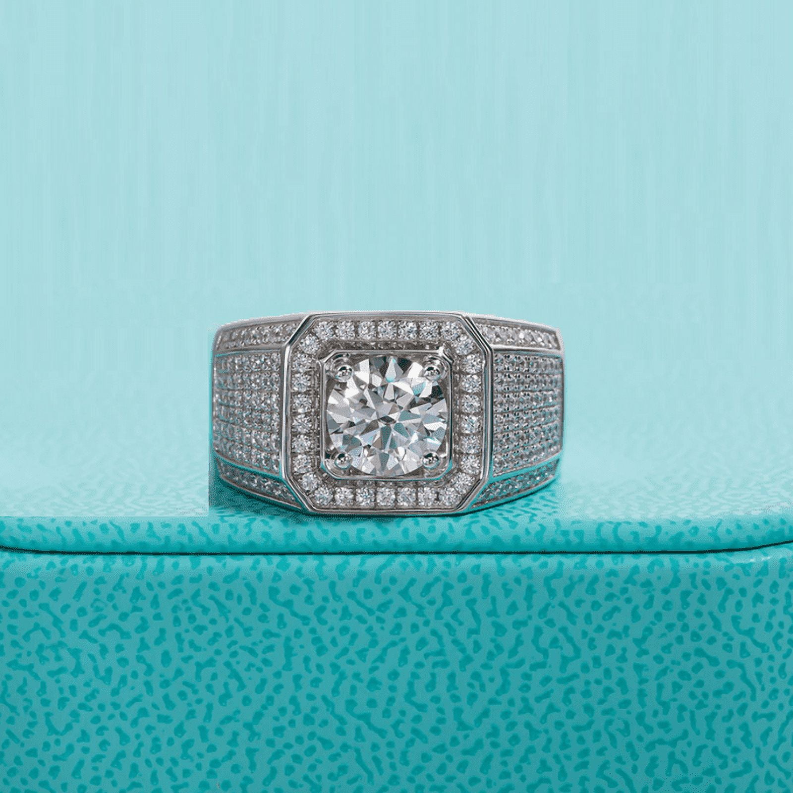 Cow Jewel 1.25 Ct White Round Diamond Solitaire Ring - 14K White Gold ...