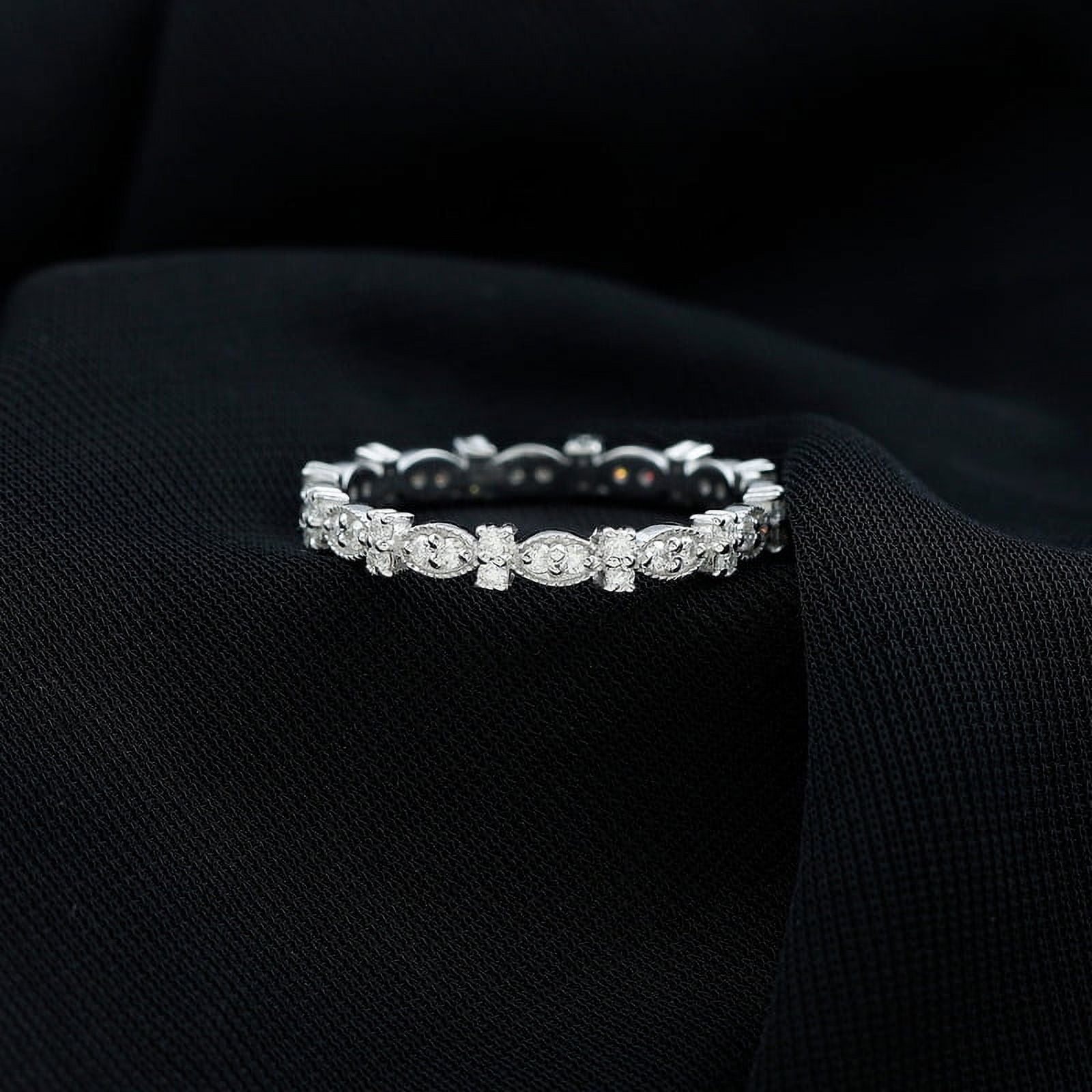 Cow Jewel 14K White Gold Rings - 1.59 Ct Brilliant Round Cut Diamond ...