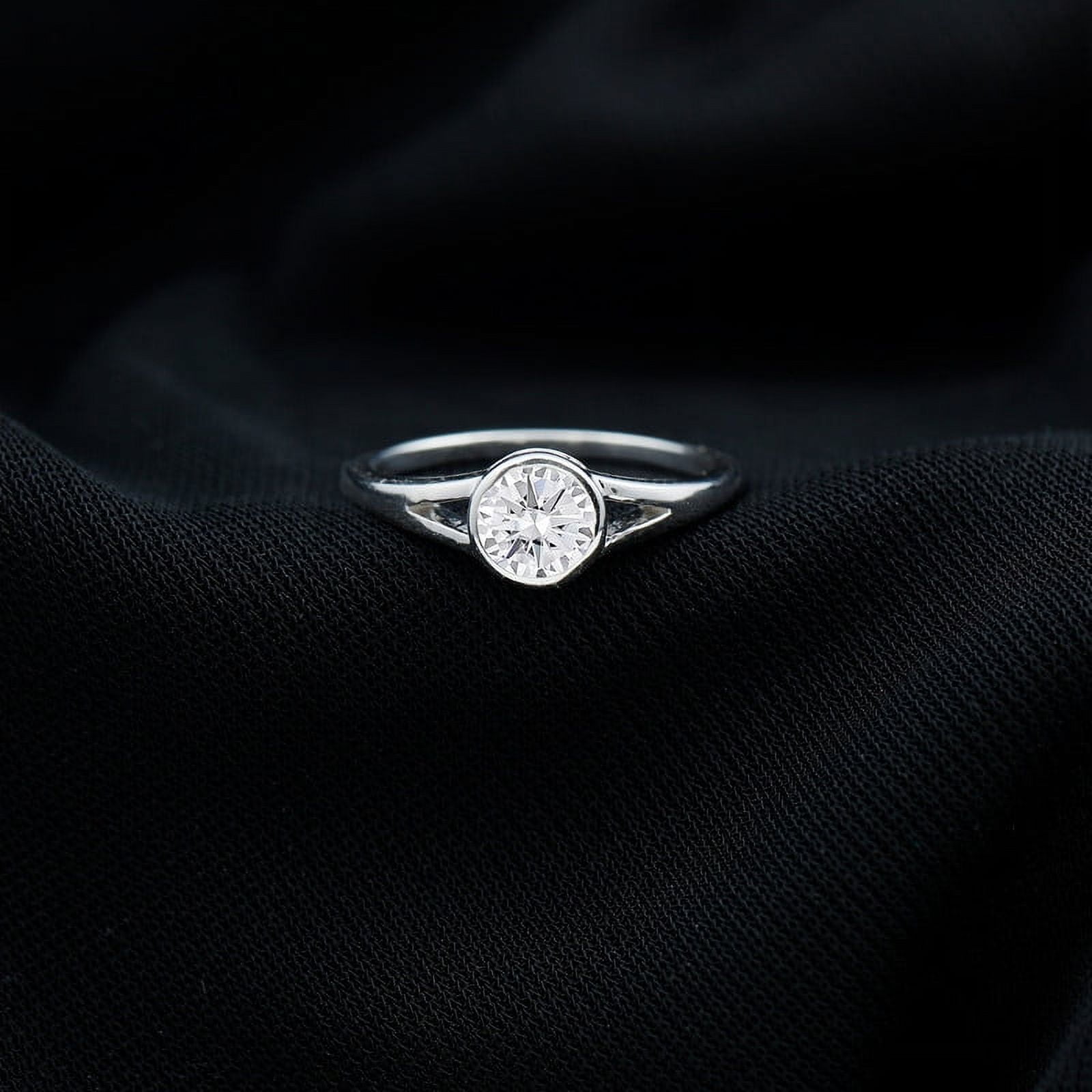 Cow Jewel 2.2 Ct Radiant Cut Diamond Wedding Women's Ring - 14K White ...