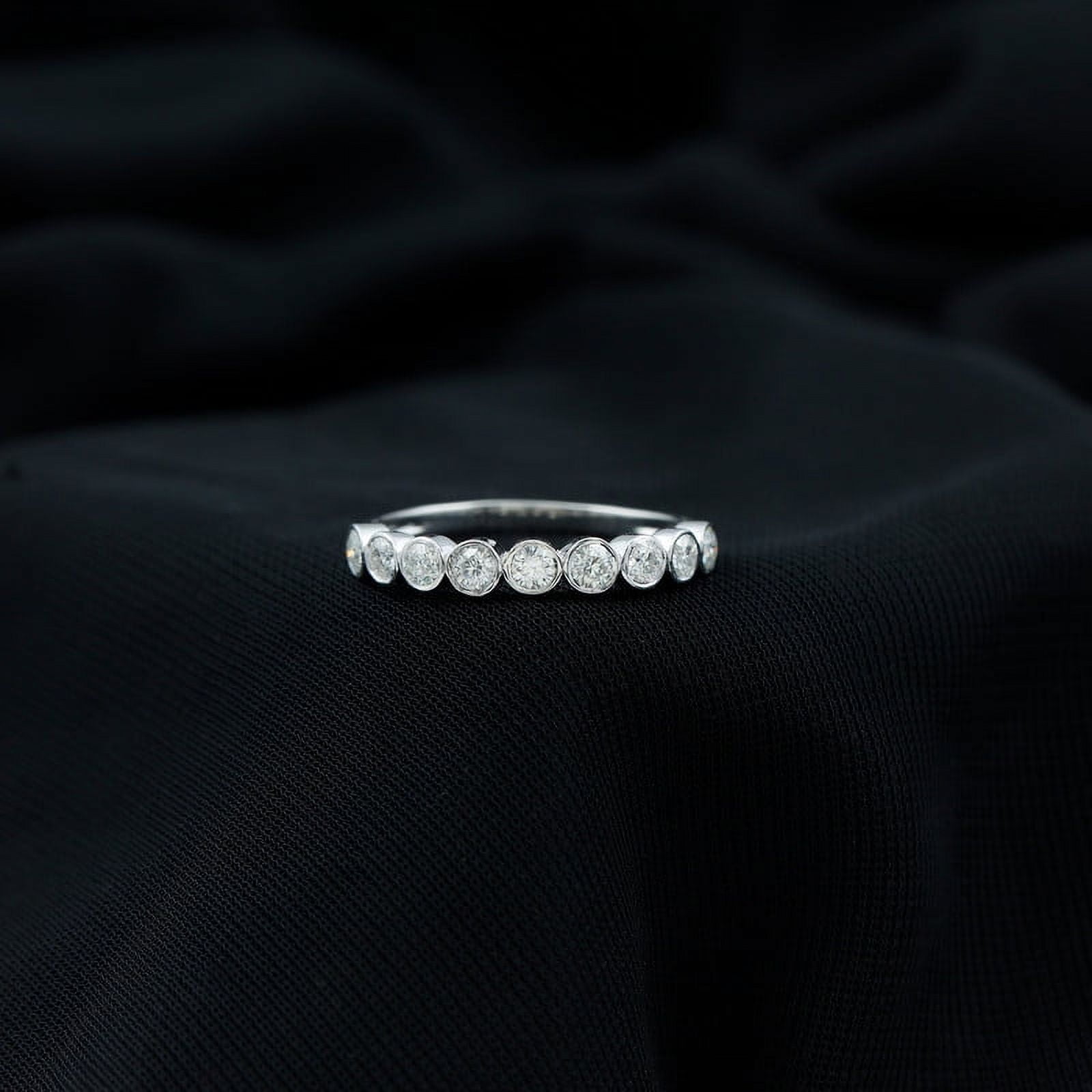 Cow Jewel 2 Ct Oval Diamond Ring for Engagement - Women's 14K White ...