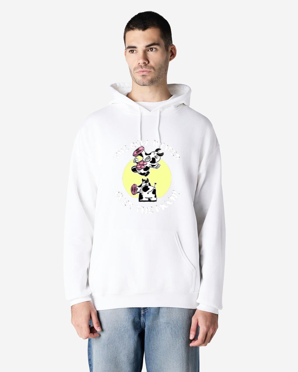 Cow Jumped Over The Moon Nursery Rhyme Cartoon Art Hoodie Shirt, for ...