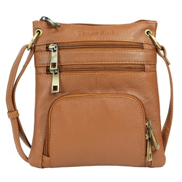 Estalon Leather Crossbody Bag with Adjustable Strap for Women - Small ...