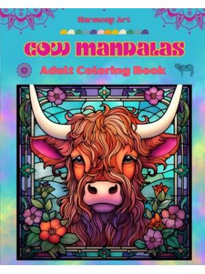 Cow Mandalas Adult Coloring Book Anti-Stress and Relaxing Mandalas to ...