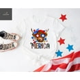 Cow Merica Shirt, America Cow Shirt, American Farm Shirt, American Flag ...