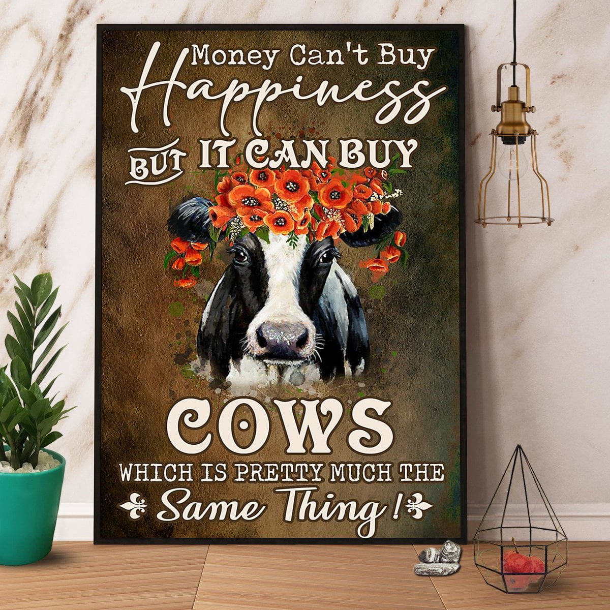 Cow Money Can'T Buy Happiness But It Can Buy Cows Flowers Love Cows ...