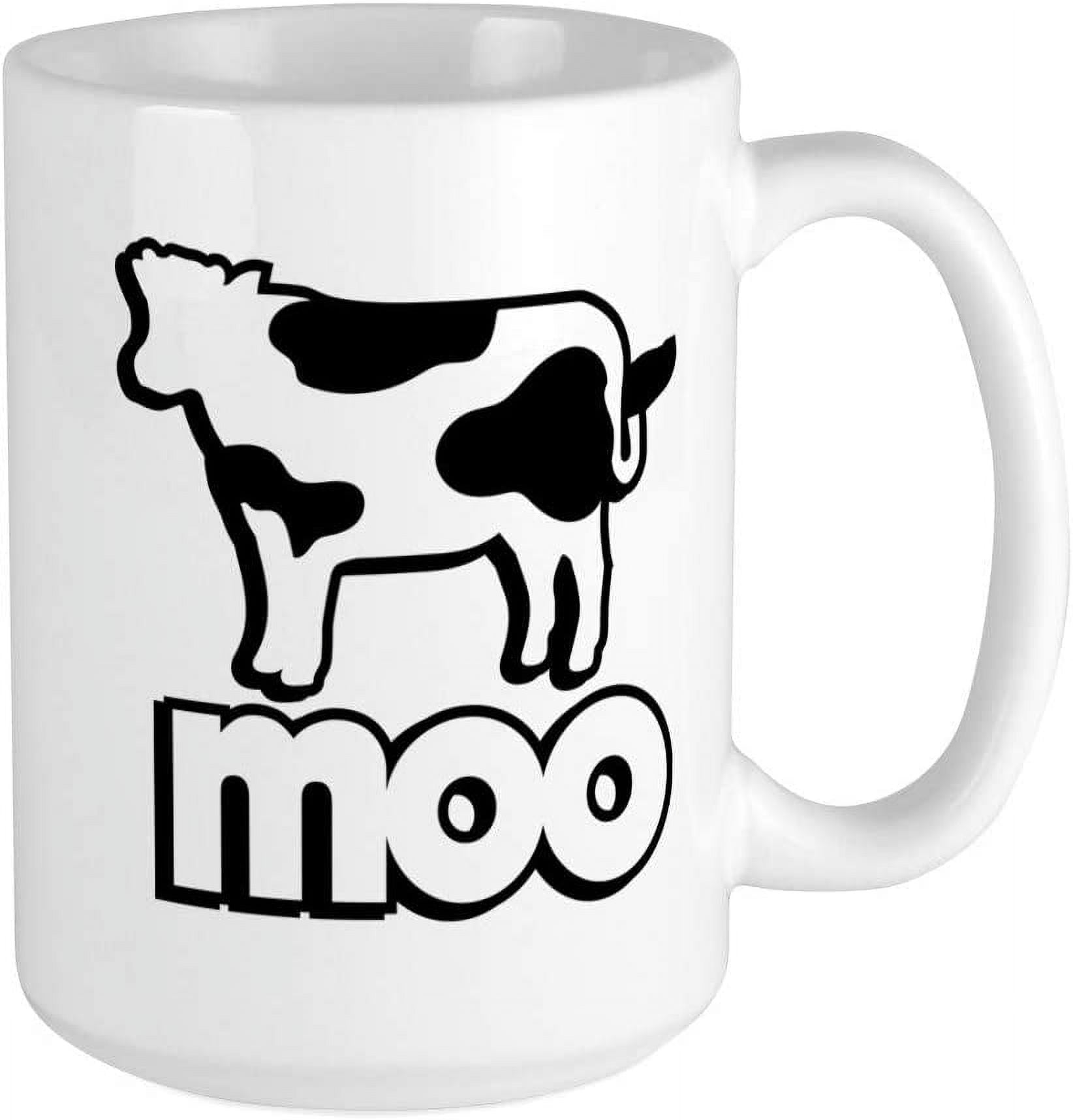 Cow Moo Ceramic Coffee Mug, Tea Cup 15 oz - Walmart.com