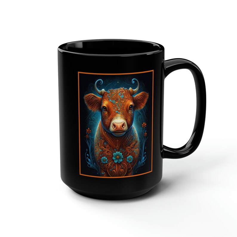 Cow Mug, Brown Cow Coffee Cup, Highland Cow, Barnyard Animals, Boho ...