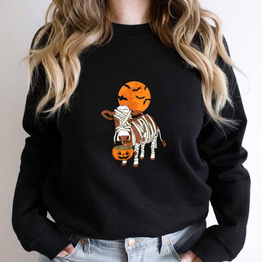 Cow Mummy Funny Halloween Farmer Graphic, Farm Animal G2037 Unisex ...