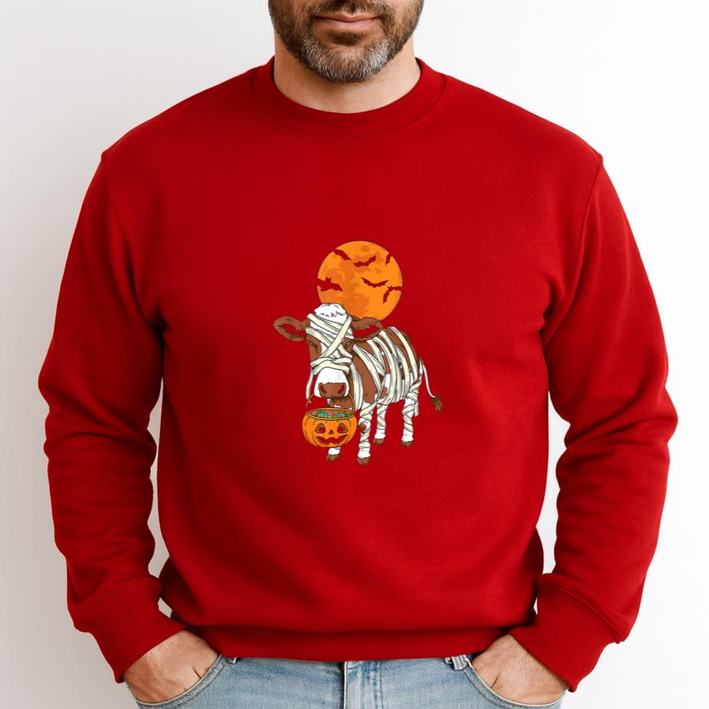 Cow Mummy Funny Halloween Farmer Graphic, Farm Animal G2037 Unisex ...