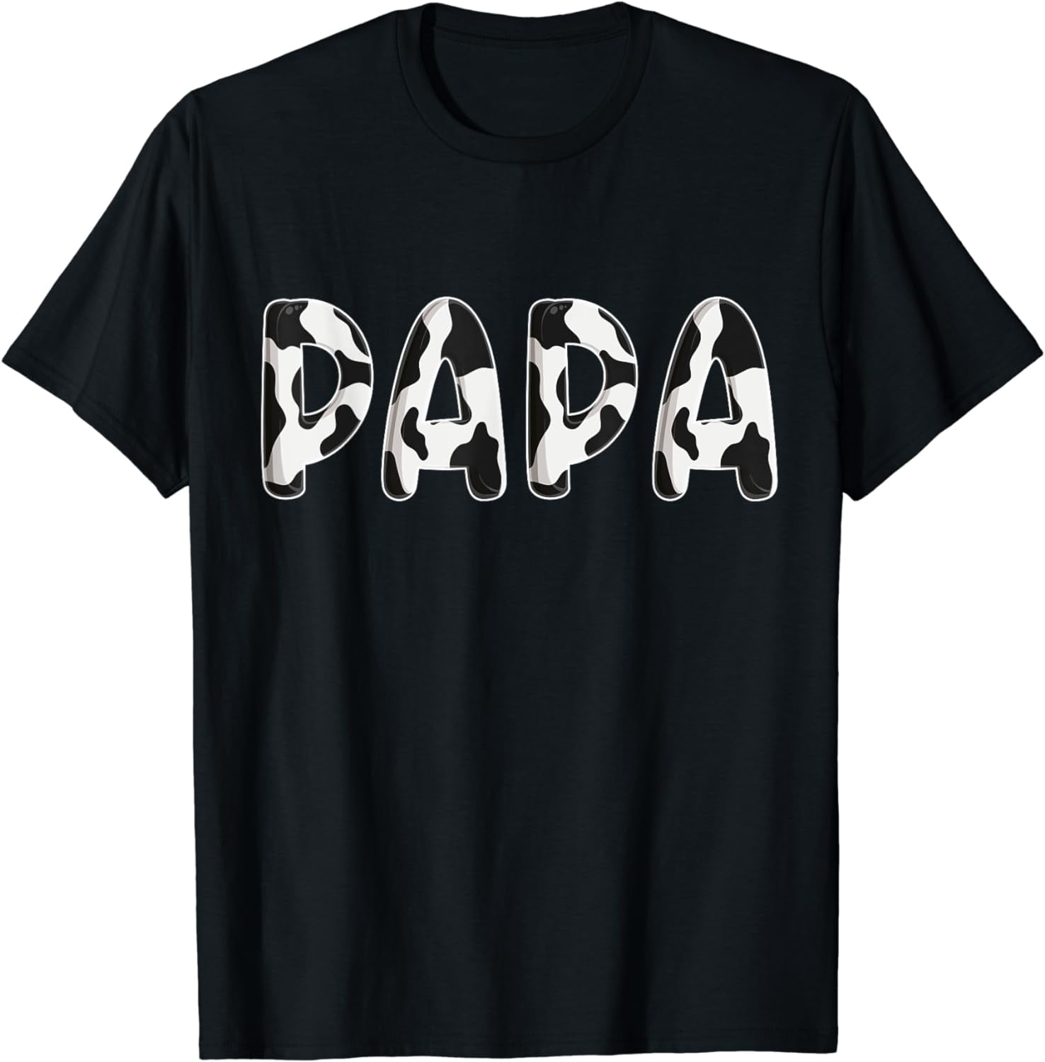 Cow Papa Birthday Family Matching Fathers Day Boy Girl Farm T-Shirt ...