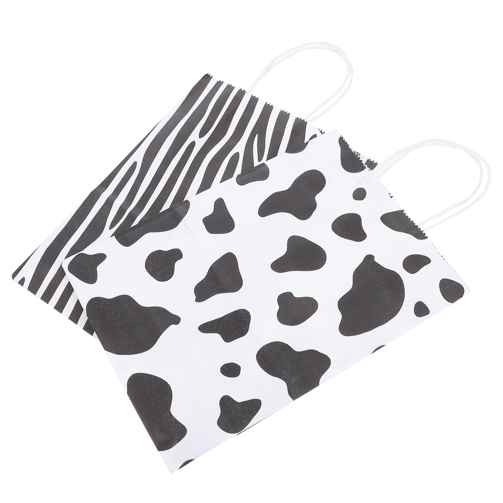 Cow Pattern Gift Bag Wrapping Hand Paper Shopping Fridge Storage Bags ...