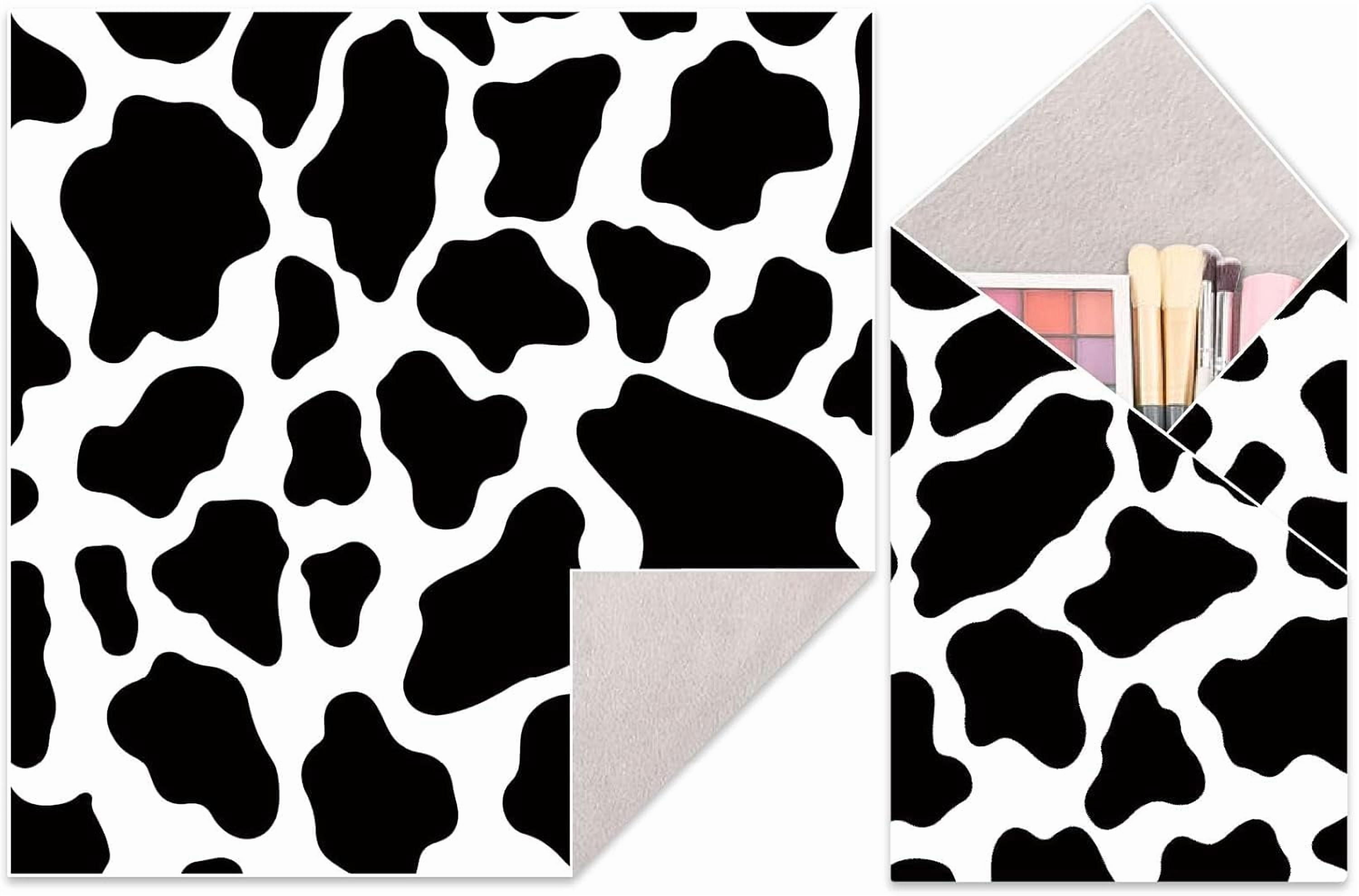 Cow Pattern Self-Heavens Magic Cloth Bag Portable Protective Cosmetic ...