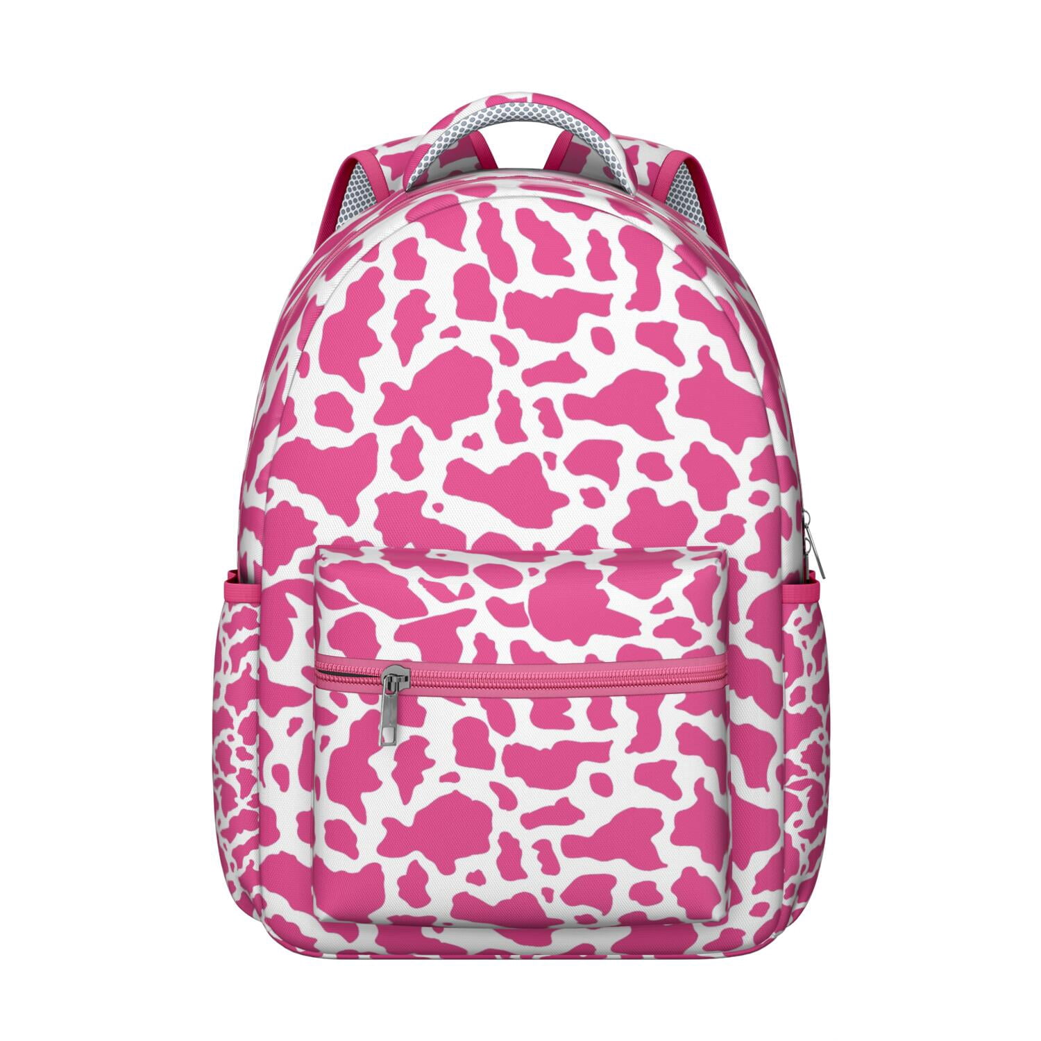 Cow Pattern Students Backpack Black and White Farmhouse Design Cute ...