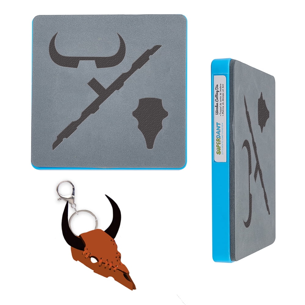 Cow Pendant Leather Die Animal Keychain Decor Wooden Die Cutter ...