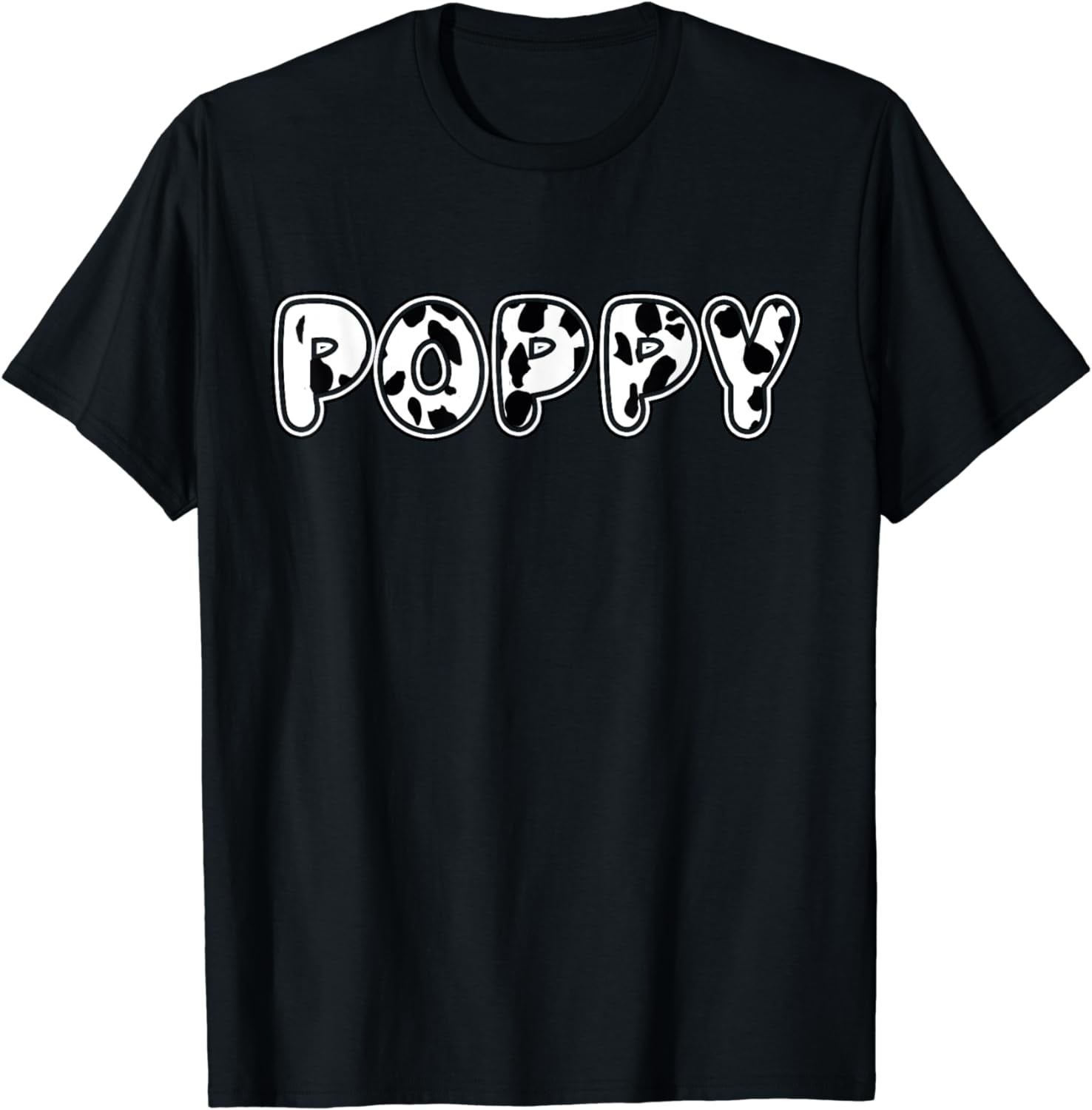 Cow Poppy Cow Print Cow Pattern Birthday Fathers Day T-Shirt - Walmart.com