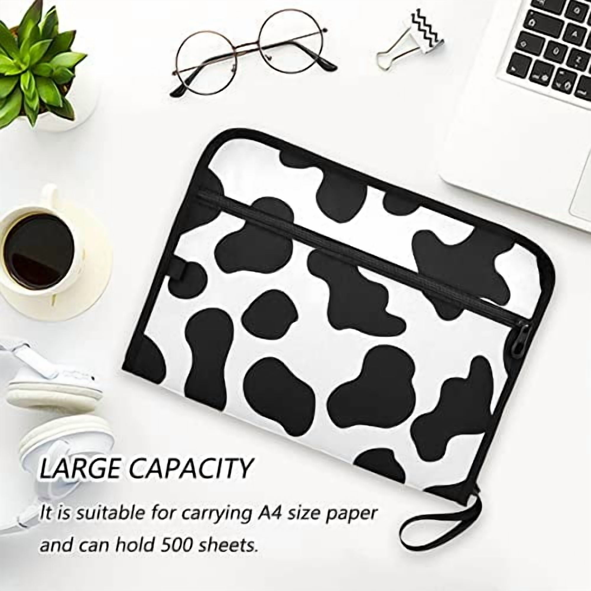 Cow Print 13 Pocket Expanding File Folder with Zipper Closure Accordian ...