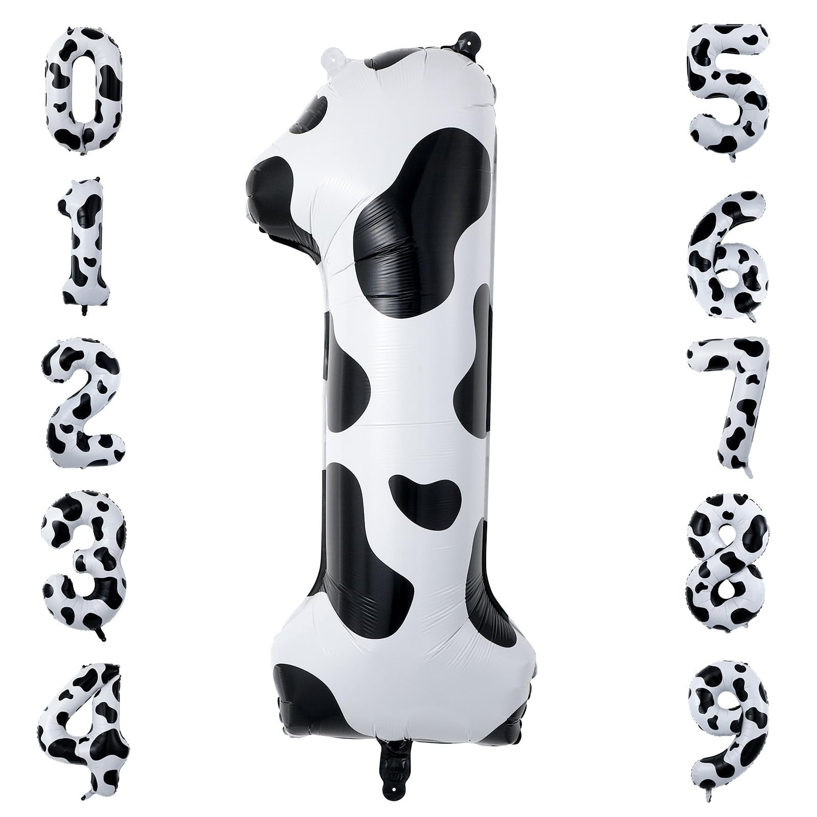 Cow Print 1st Birthday Balloon for BSL1 1st Birthday Decorations 40 ...