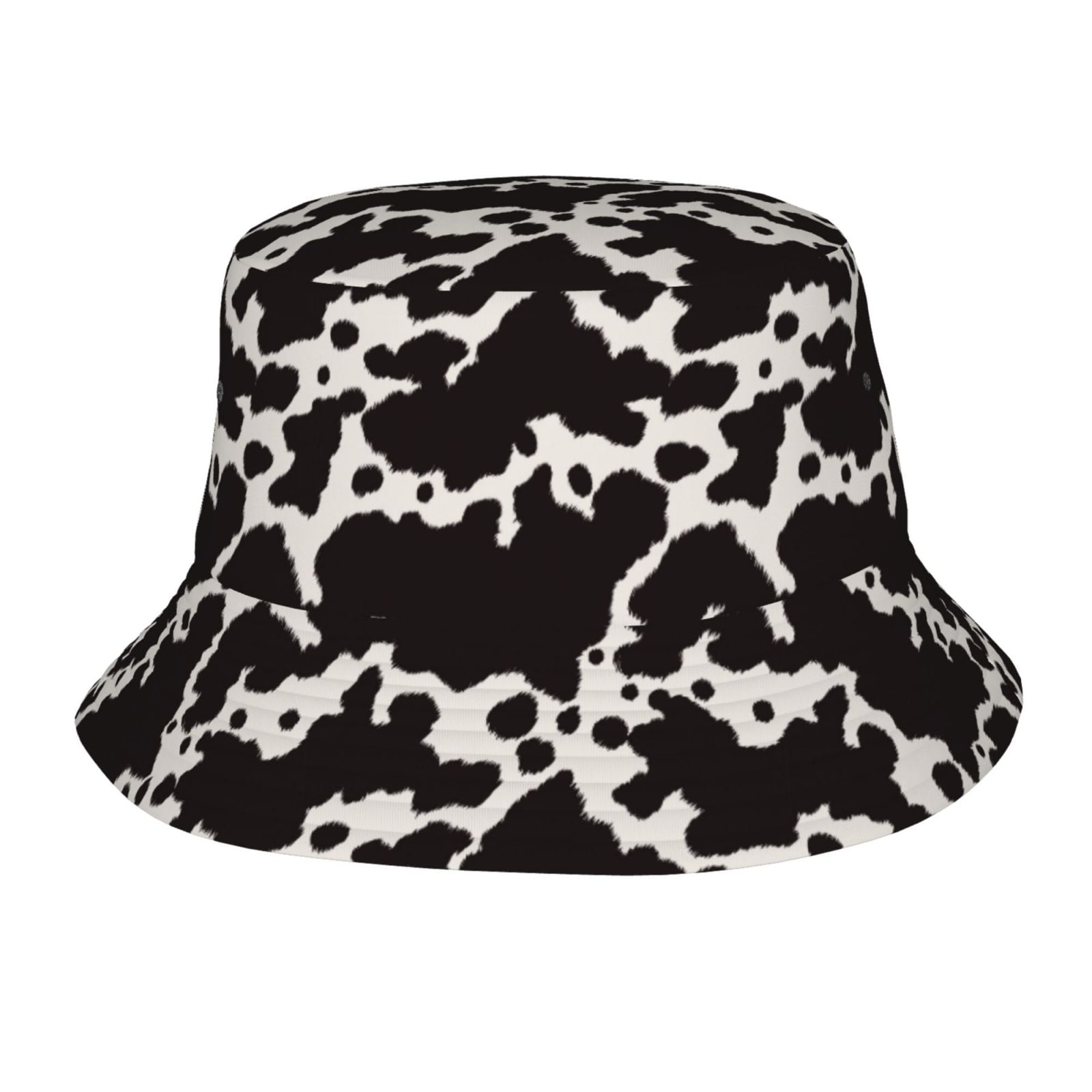 Cow Print Animal Pattern Bucket Hats for Men Women Beach Sun Hat ...