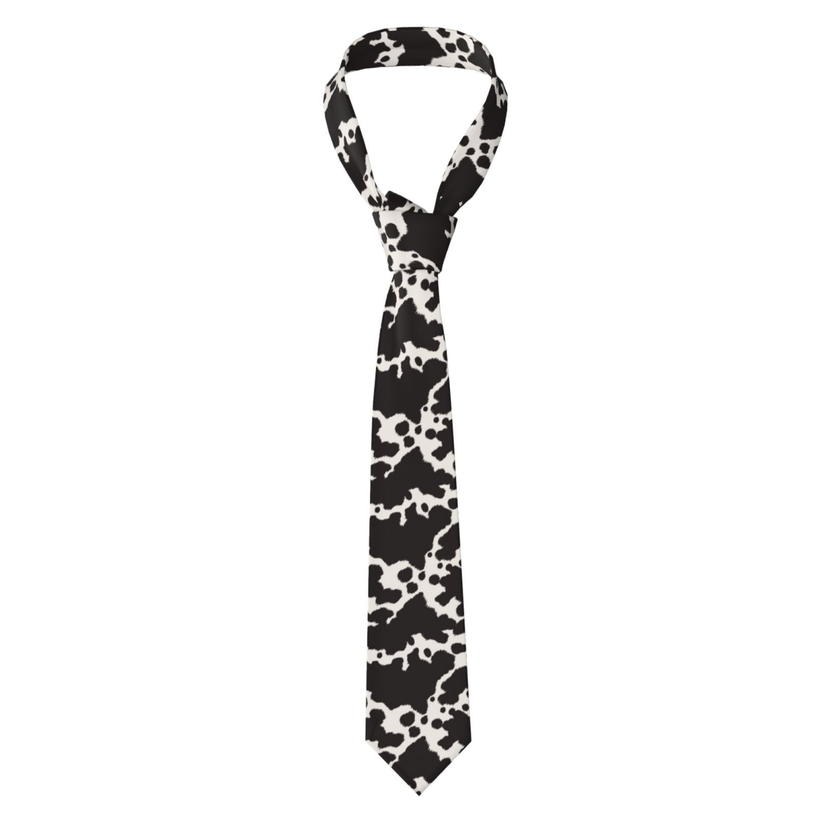 Cow Print Animal Pattern Ties for Men Business Wedding Party Suit ...