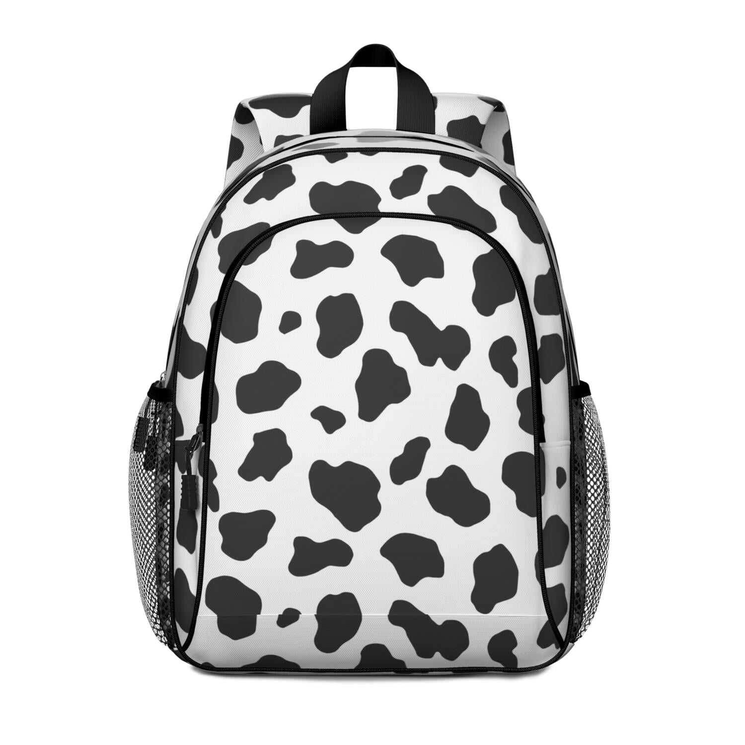 Cow Print Backpack for School,Schoolbag with Adjustable Shoulder Straps ...