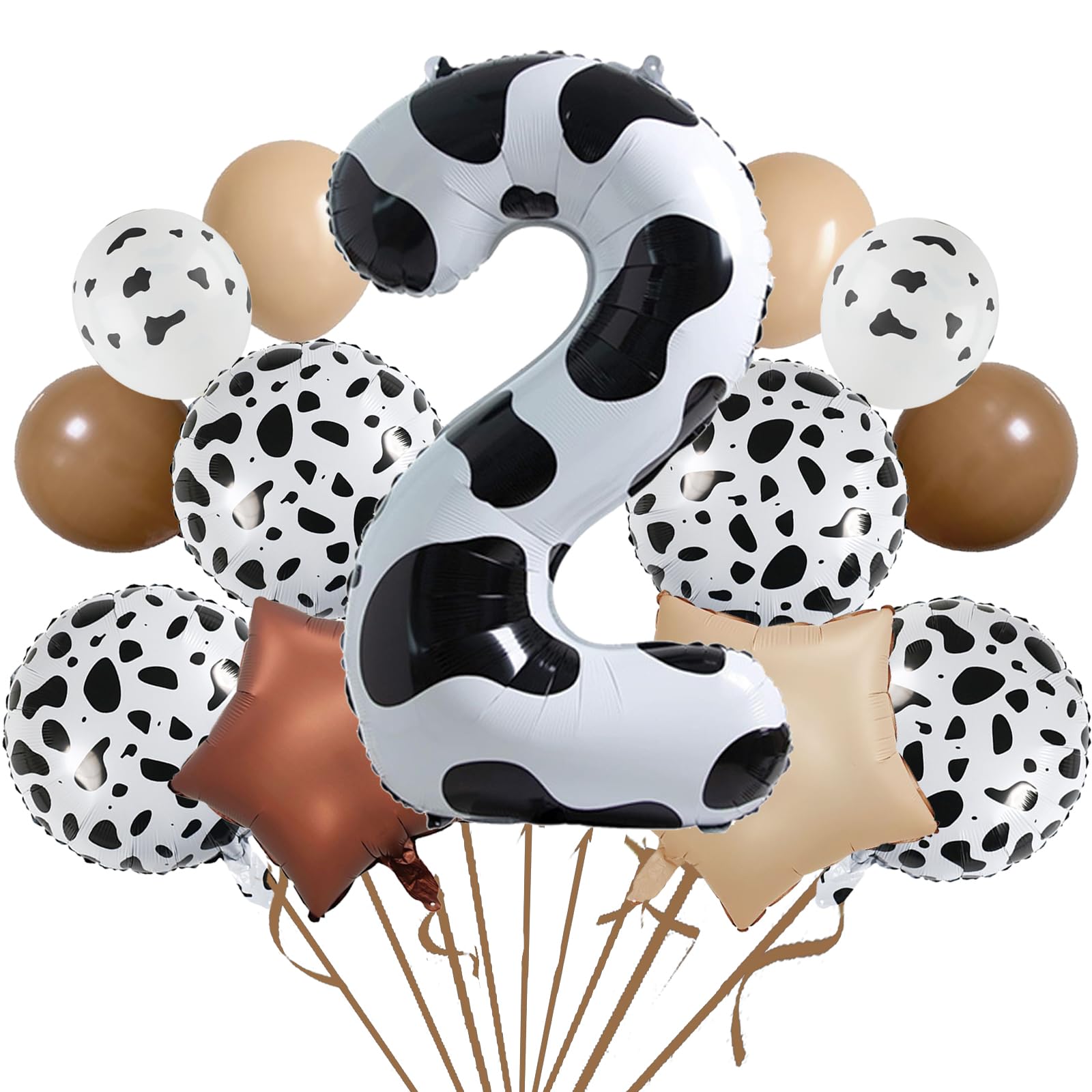 Cow Print Birthday Party MMF7 Balloons,40 Inch Big Cow Print Mylar Foil ...