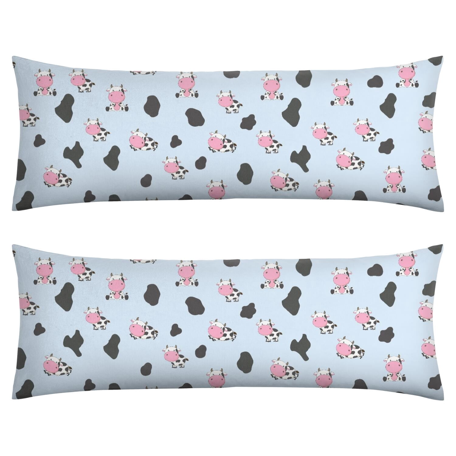 Cow Print Body Pillow Cover 20x54 Inch - Soft Long Pillow Case with ...