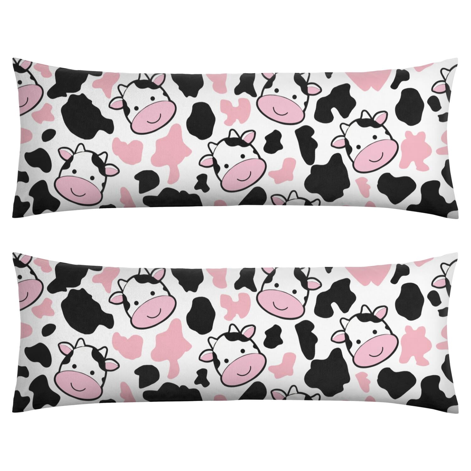 Cow Print Body Pillow Cover 20x54 Inch - Soft Long Pillow Case with ...