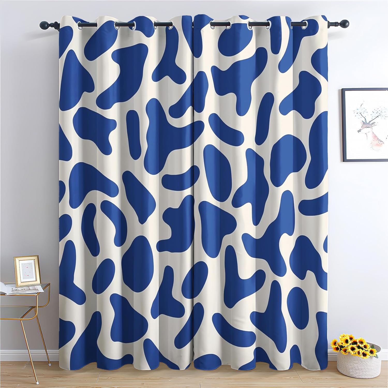 Cow Print Curtains For Bedroom - Cow Print Blackout Curtains For ...