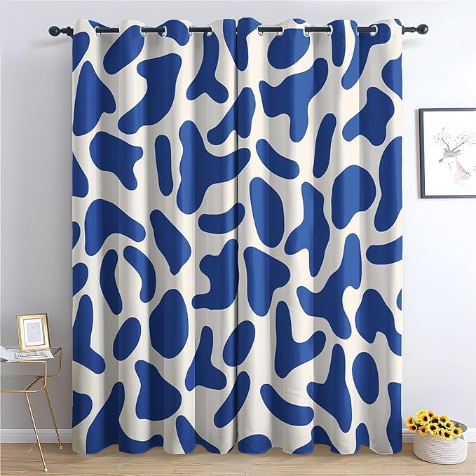 Cow Print Curtains For Bedroom - Cow Print Blackout Curtains For ...