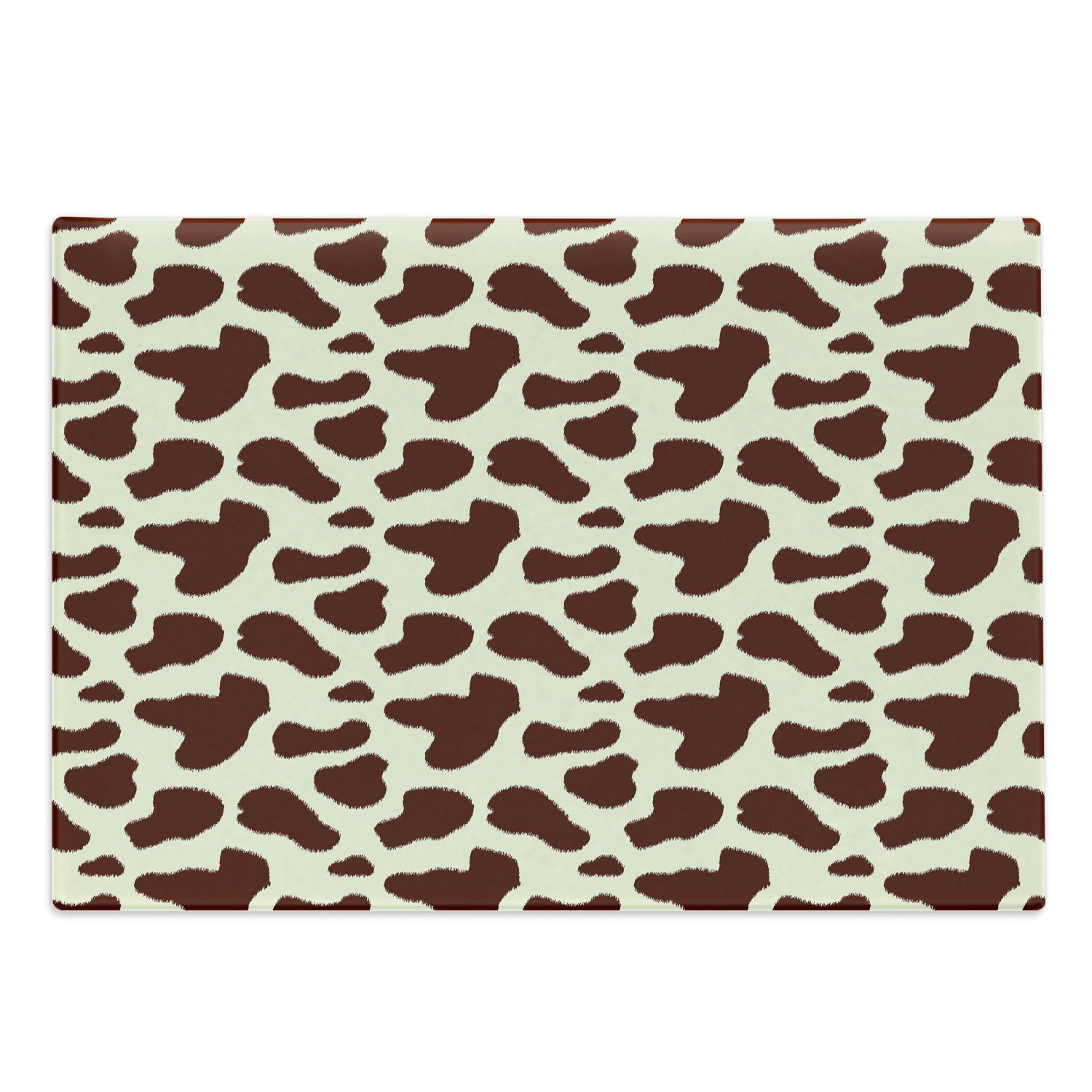 Cow Print Cutting Board, Cattle Skin with Brown Spots Agriculture Cow ...