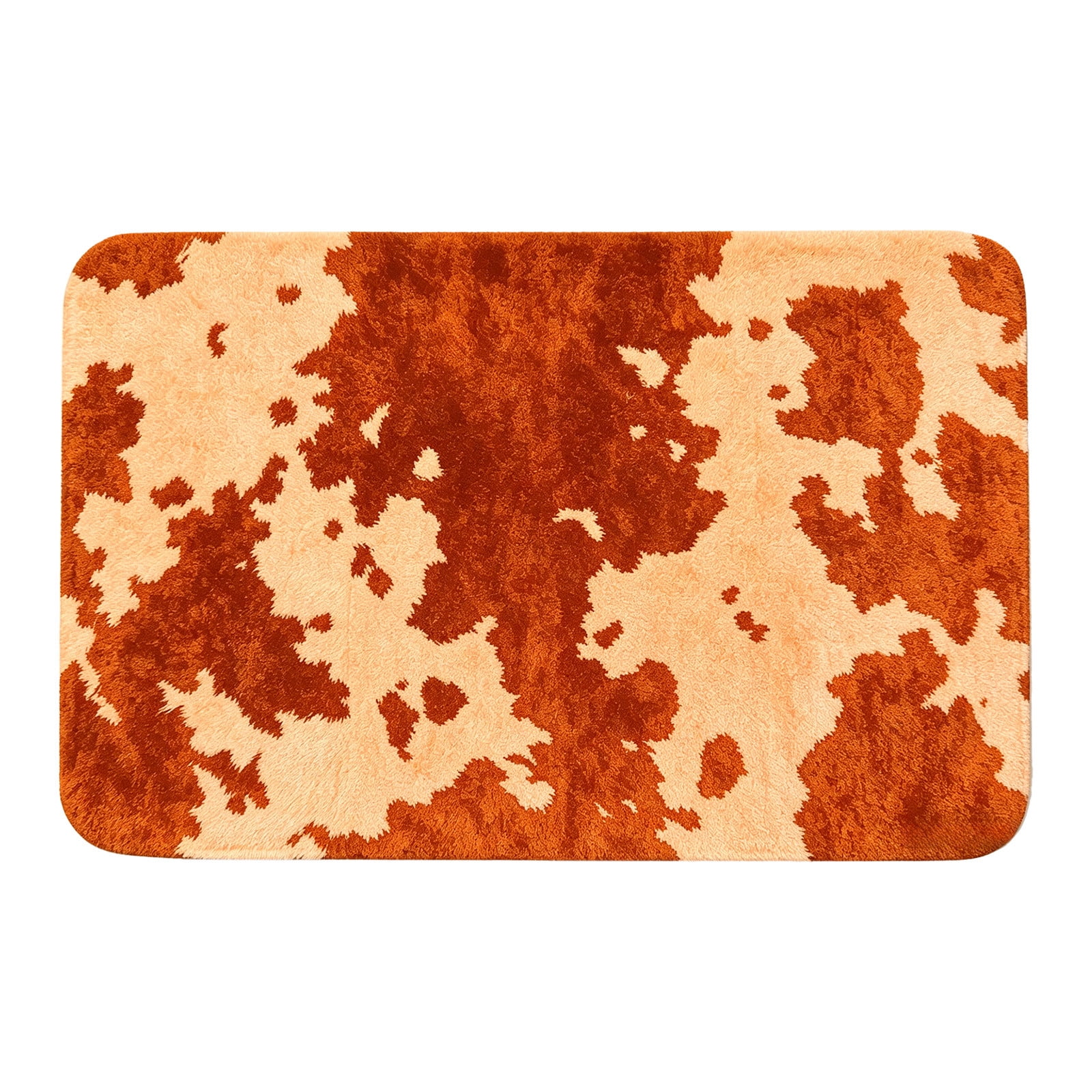 Cow Print Farmhouses Bathroom Mat Soft Absorbent Non-Slide Shaggys Rug ...