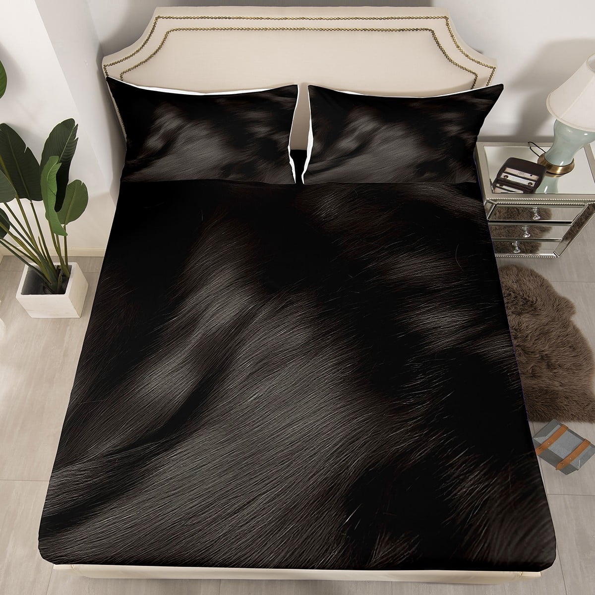 Cow Print Fitted Sheet Queen Size,Highland Cow Bed Sheets Adults ...