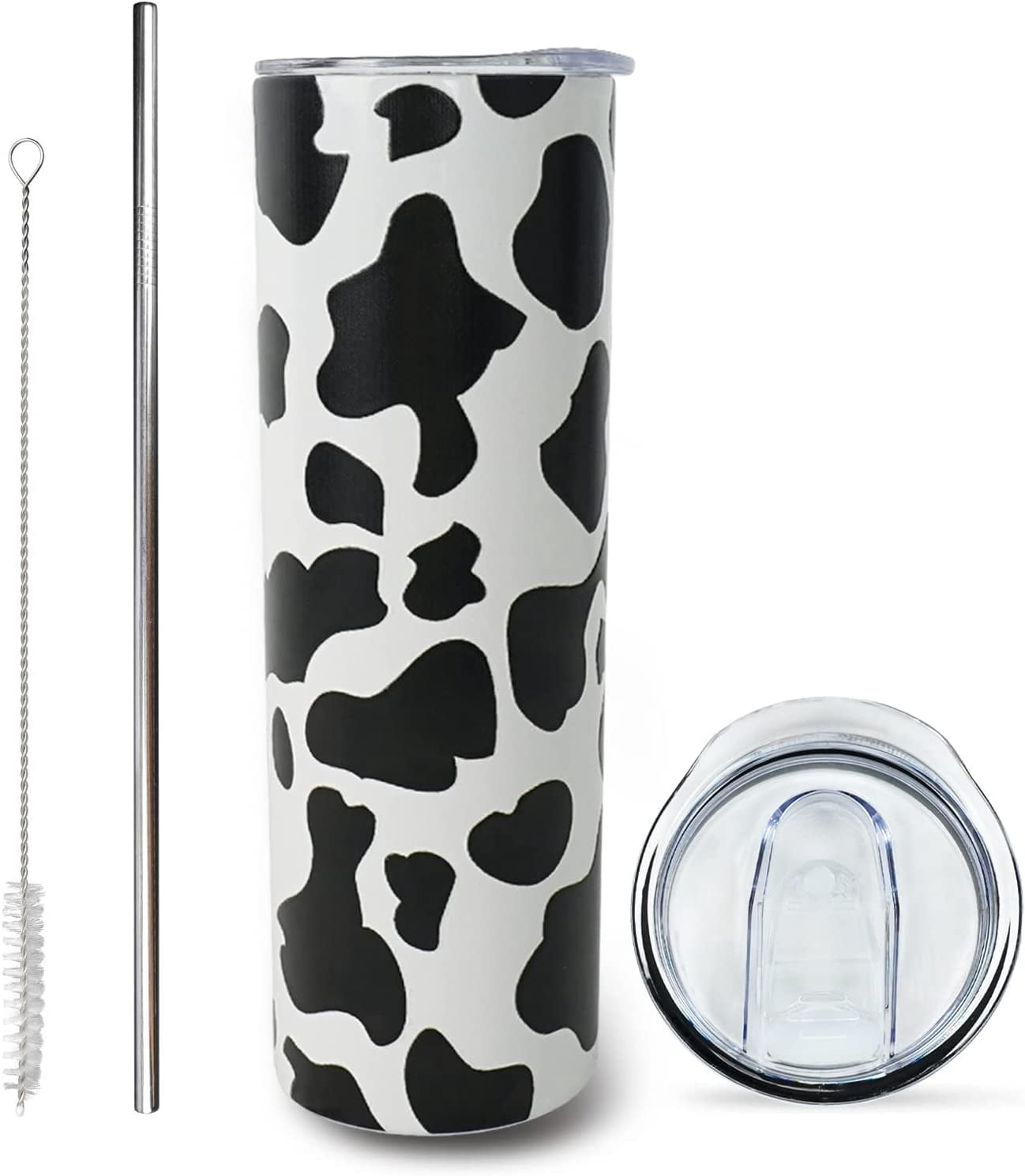 Cow Print Gifts for Women Men - Cow Print Tumbler Cup With Lid and ...